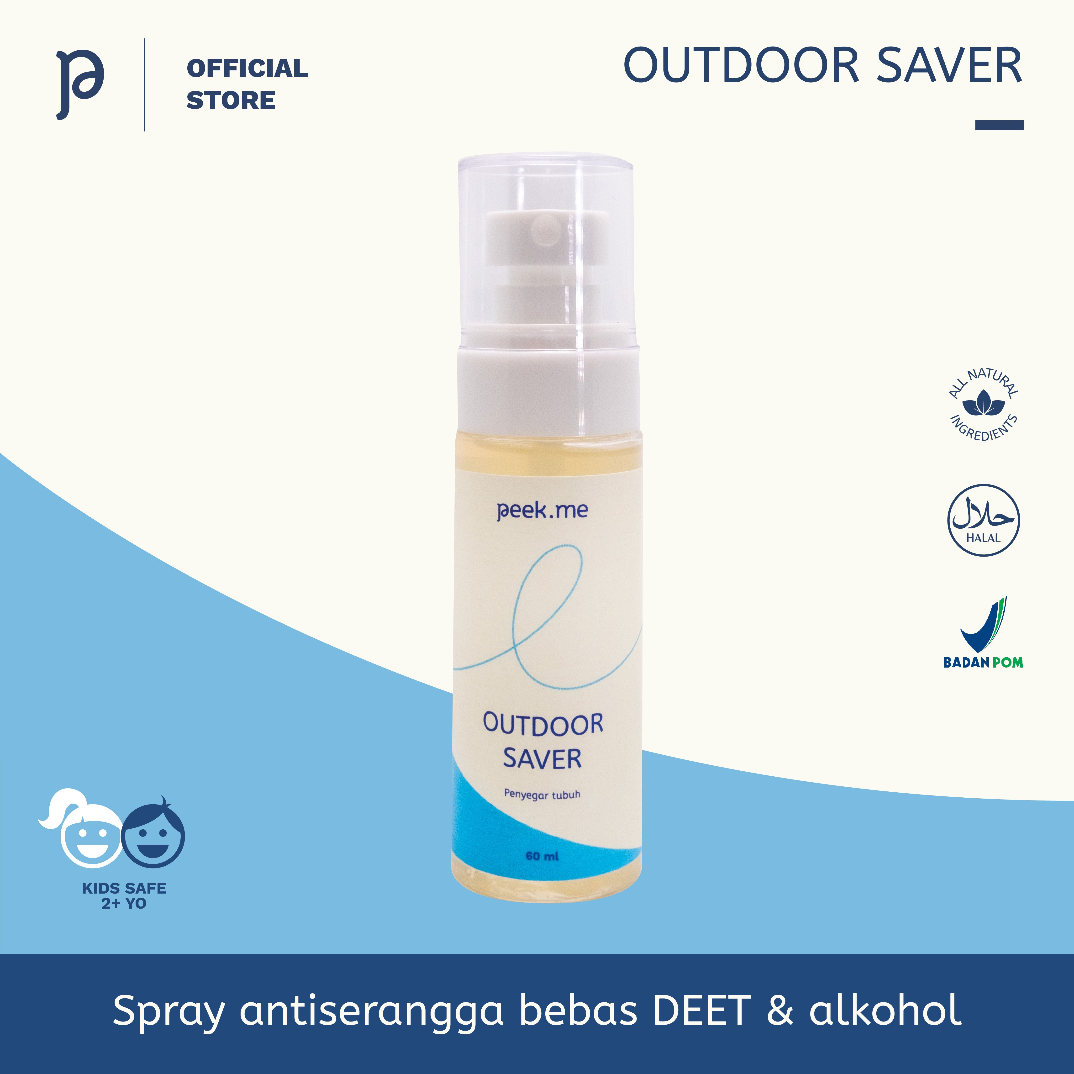 Outdoor Saver Spray - Pengusir Serangga Alami untuk Anak – Peek.Me Naturals